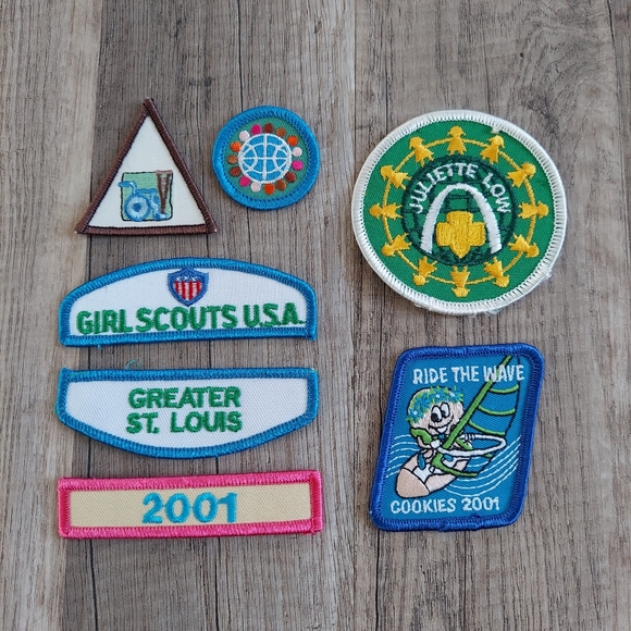 Vintage | Accessories | Vintage Girl Scouts Merit Badge Patches St ...